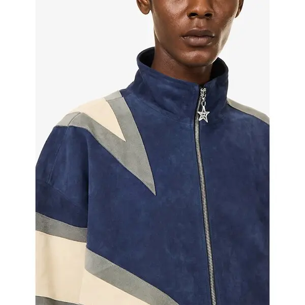 NAHMIAS Mvp Star Suede Bomber Jacket