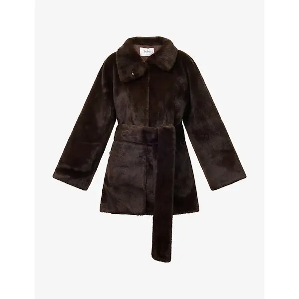 Stylein Hilani Belted Faux-fur Coat