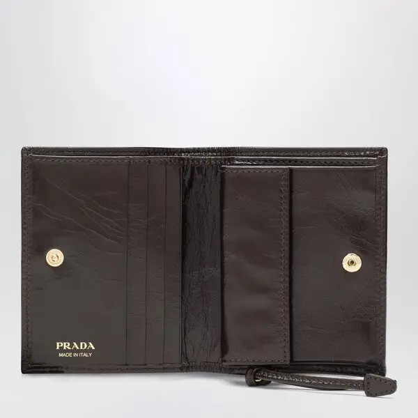 Prada Small Dark Calfskin Wallet