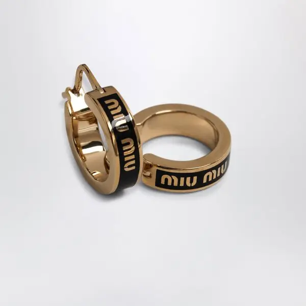 Miu Miu Enameled Metal Earrings