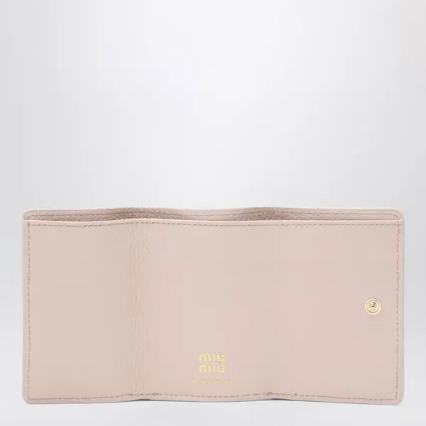 Miu Miu Gemma Small Leather Wallet - Pink