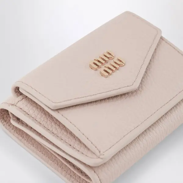 Miu Miu Gemma Small Leather Wallet - Pink