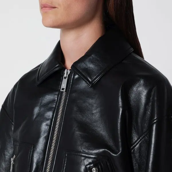 ANINE BING Assan Regenerated Leather Jacket