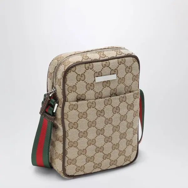 Gucci Small Tag Shoulder Bag In Gg Fabric