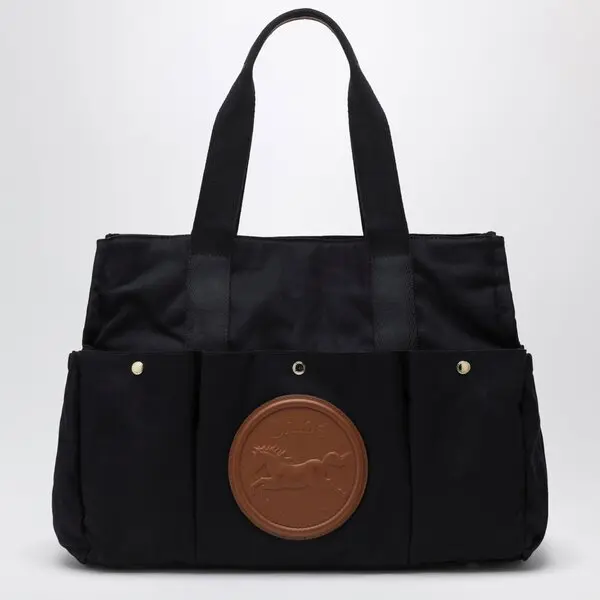 Chloé Navy Cotton Changing Bag