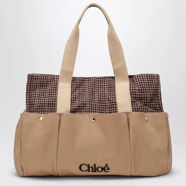 Chloé Checked Polyester Changing Bag