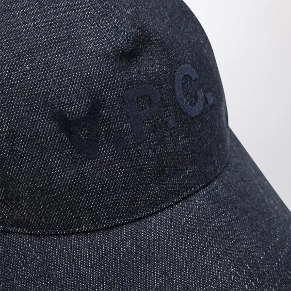 A.p.c. Indigo Cotton Baseball Cap