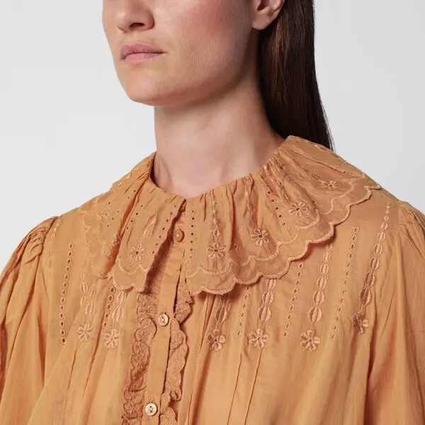 Isabel Marant Étoile Lenora Caramel-colored Cotton Dress