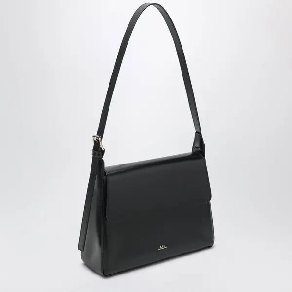 A.p.c. Virginie Leather Shoulder Bag - Black