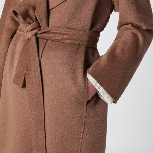 Max Mara Camel-colored Wool And Cashmere Midi Coat