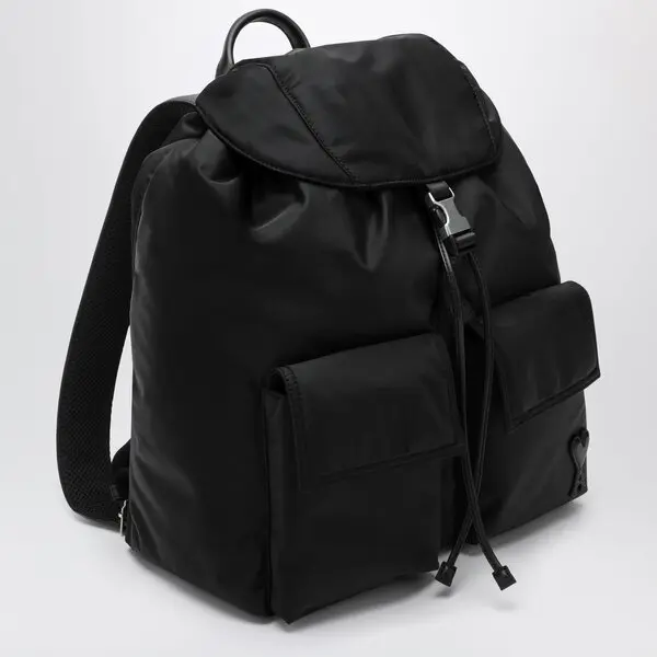 AMI Paris Marcel Nylon Backpack