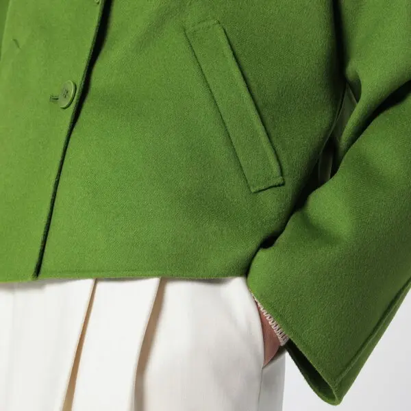 Max Mara Cropped Jacket In Wool-blend Cloth