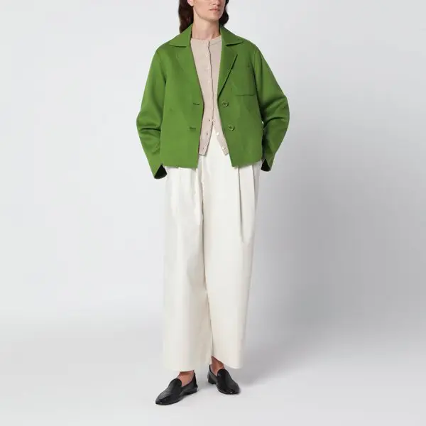 Max Mara Cropped Jacket In Wool-blend Cloth