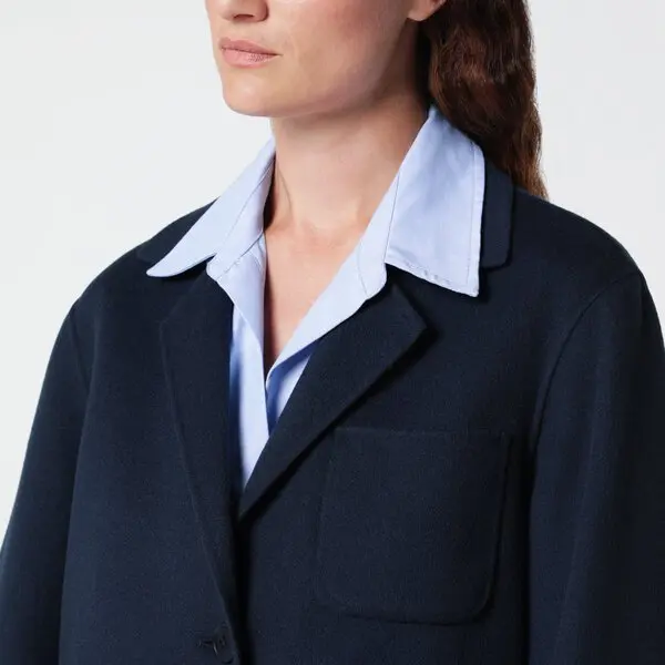 Max Mara Cropped Jacket In Wool-blend Cloth