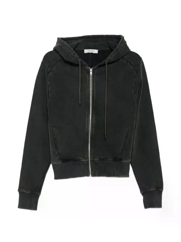 ENTIRE STUDIOS Faded-effect Zip-up Hoodie - Grey