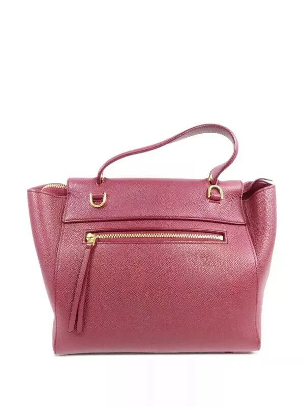 Celine Micro Belt Tote Bag - Red