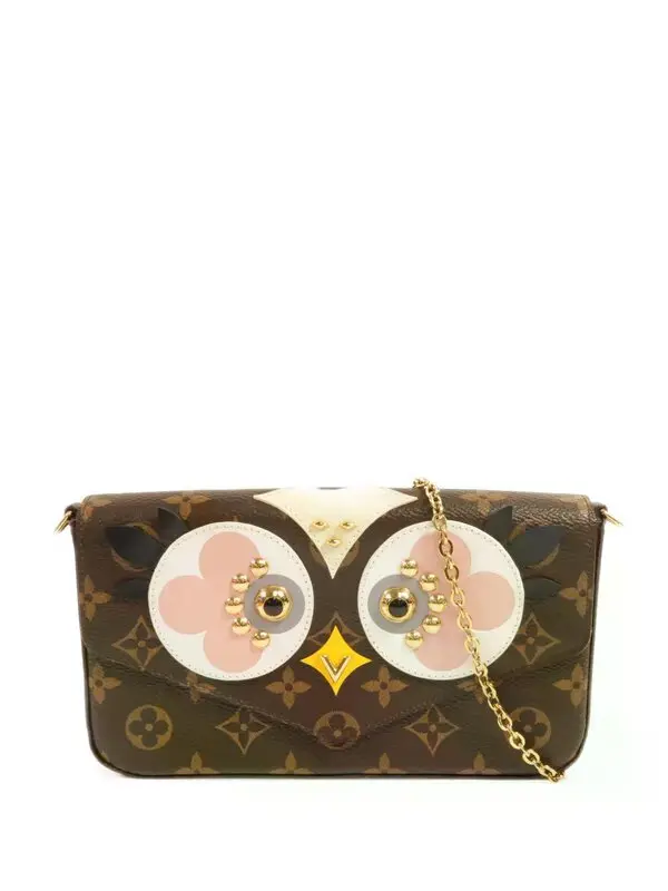 LOUIS VUITTON Lovely Birds Felicie Pochette Shoulder Bag - Brown