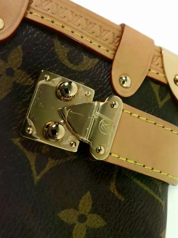 LOUIS VUITTON Pm Side Trunk Monogram Tote Bag - Brown