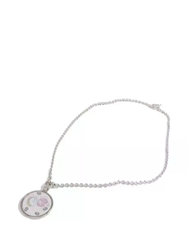 Hermès Medaille Enamel Necklace - Silver