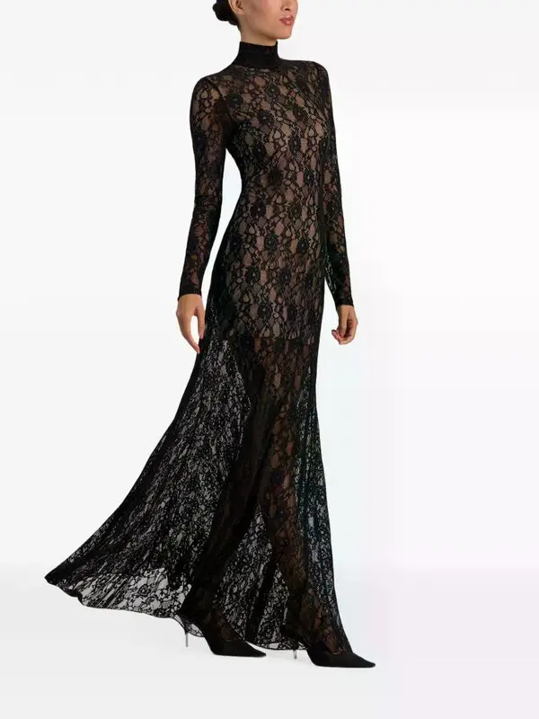 Alice + Olivia Delora Lace-panel Maxi Dress