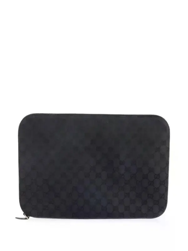 Gucci Gg Supreme Clutch Bag - Black