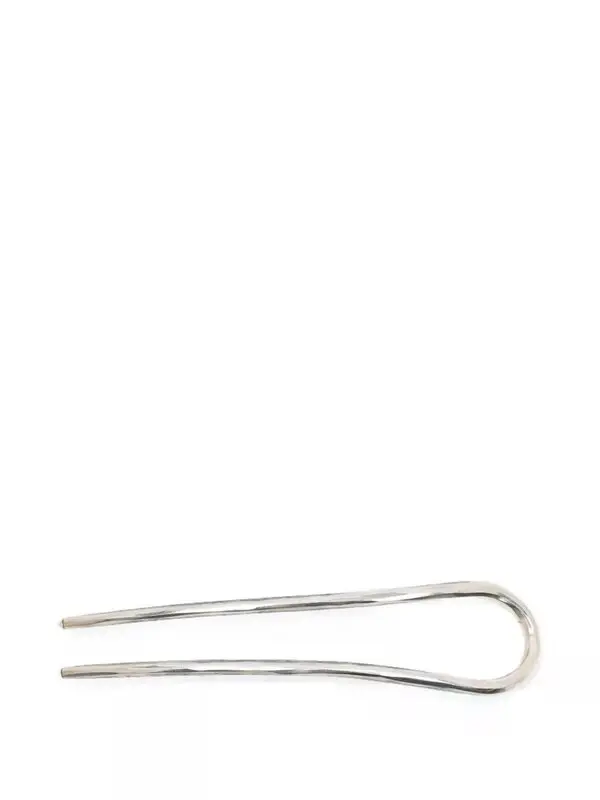 Werkstatt:München Hammered Hairpin Brooch - Silver