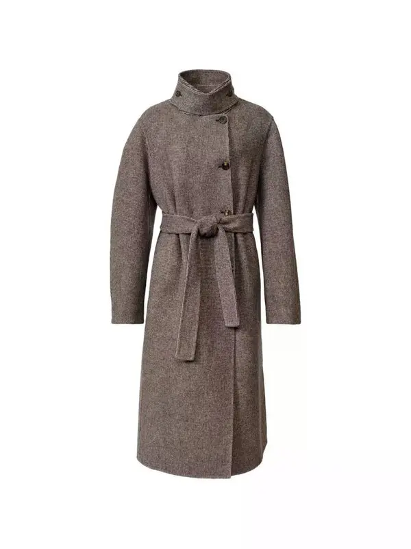 Fabiana Filippi Belted Micro-check Coat