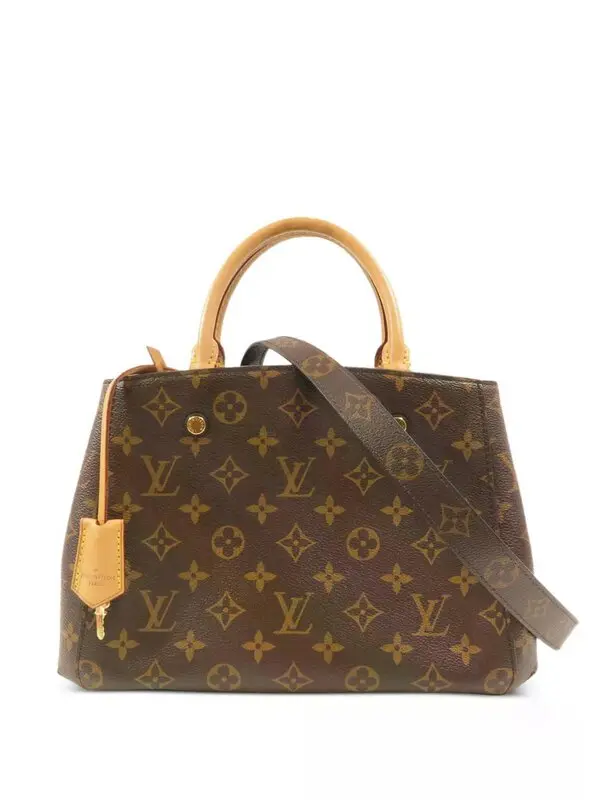 LOUIS VUITTON Bb Montaigne Monogram Shoulder Bag - Brown