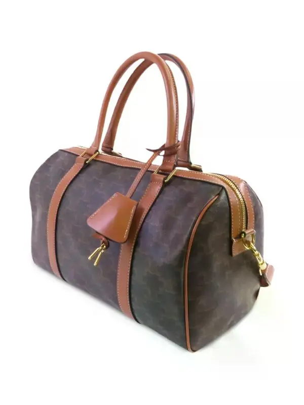 Celine Large Triomphe Macadam Boston Bag