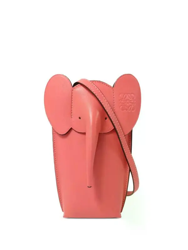 Loewe Elephant Pocket Shoulder Bag - Pink