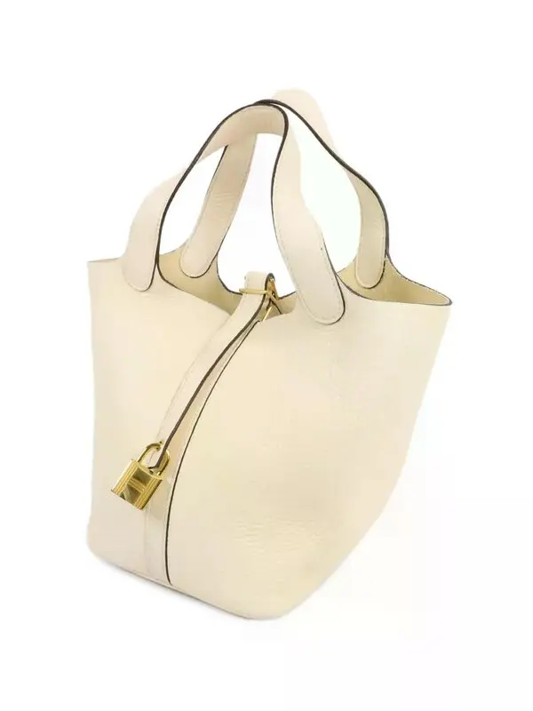 Hermès Picotin Leather Tote Bag - Neutrals