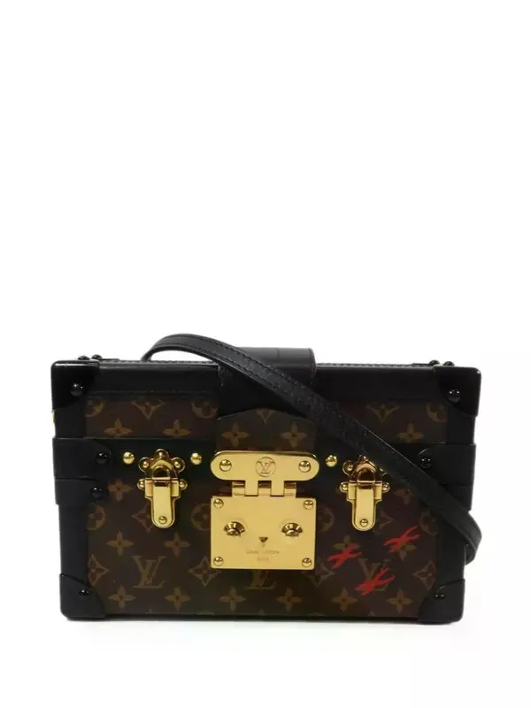 LOUIS VUITTON Petite Malle Monogram Canvas Clutch Bag