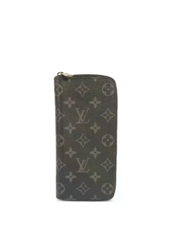 LOUIS VUITTON Monogram Eclipse Zippy Wallet - Grey