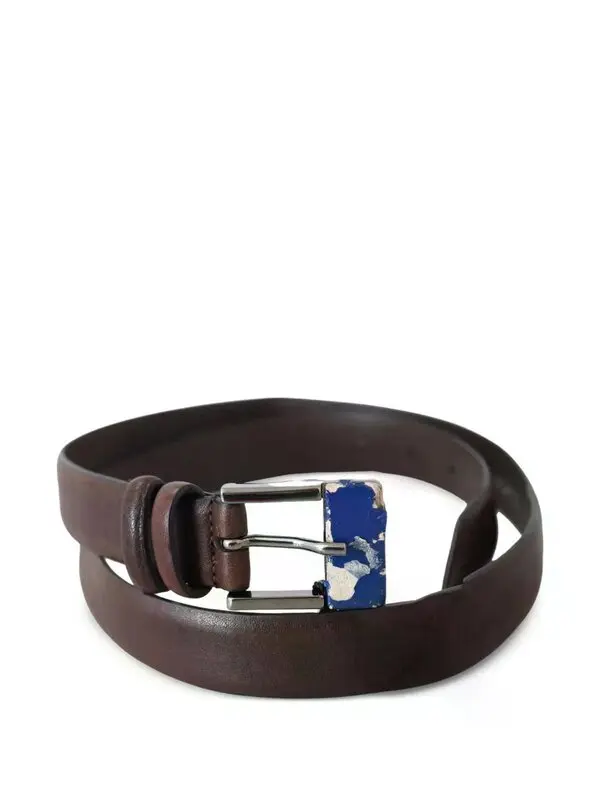 Costume National Buckle-fastening Leather Belt - Brown