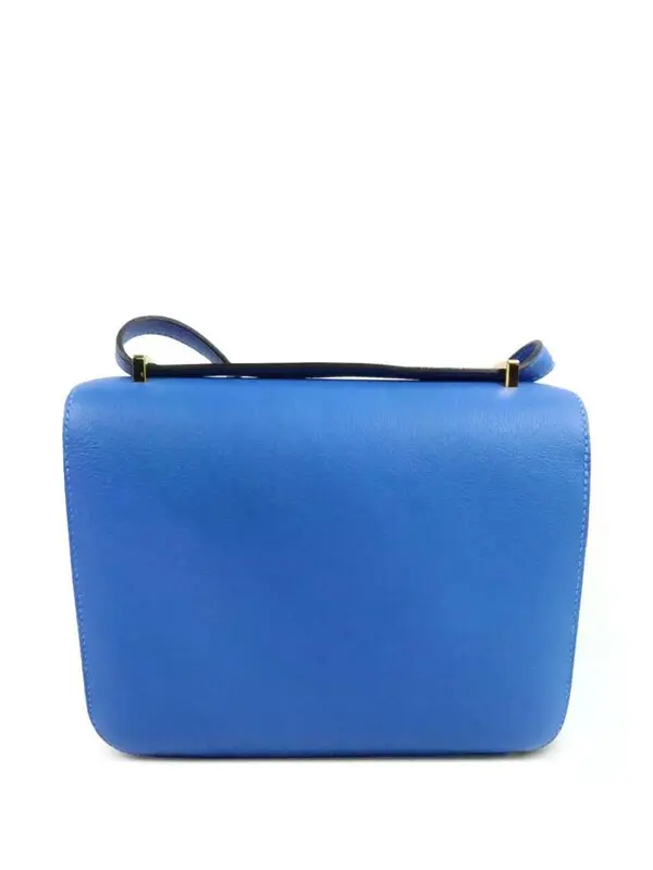 Hermès Constance Evercolor Shoulder Bag - Blue