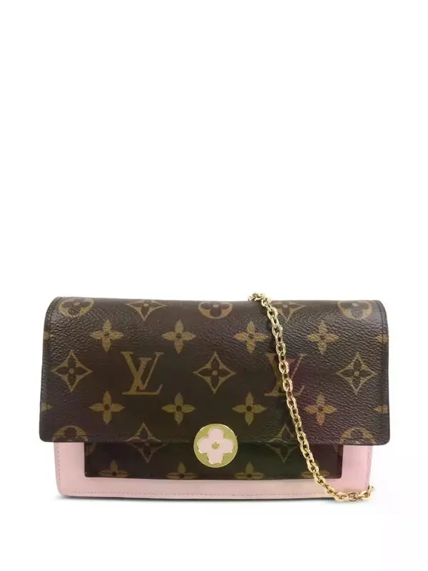 LOUIS VUITTON Flore Chain Wallet Shoulder Bag - Brown