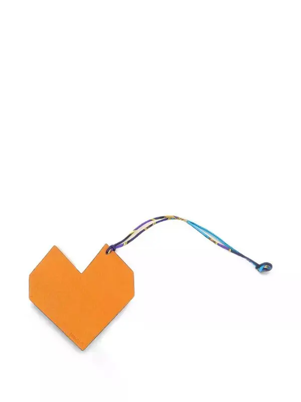 Hermès Petit H Heart Bag Charm - Orange