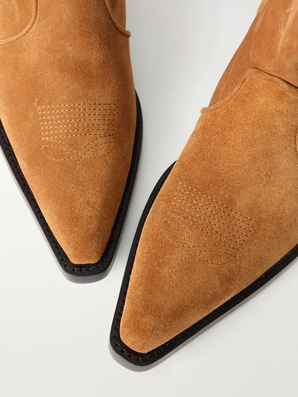 Khaite Clive 35 Suede Ankle Boots