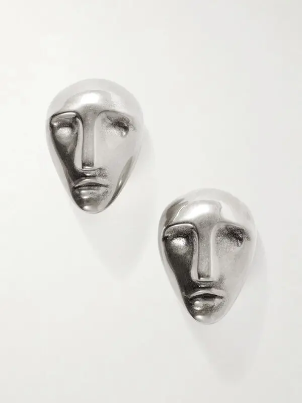 Khaite Visage -tone Earrings - Silver