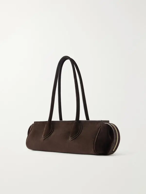 Khaite Donna Suede Shoulder Bag