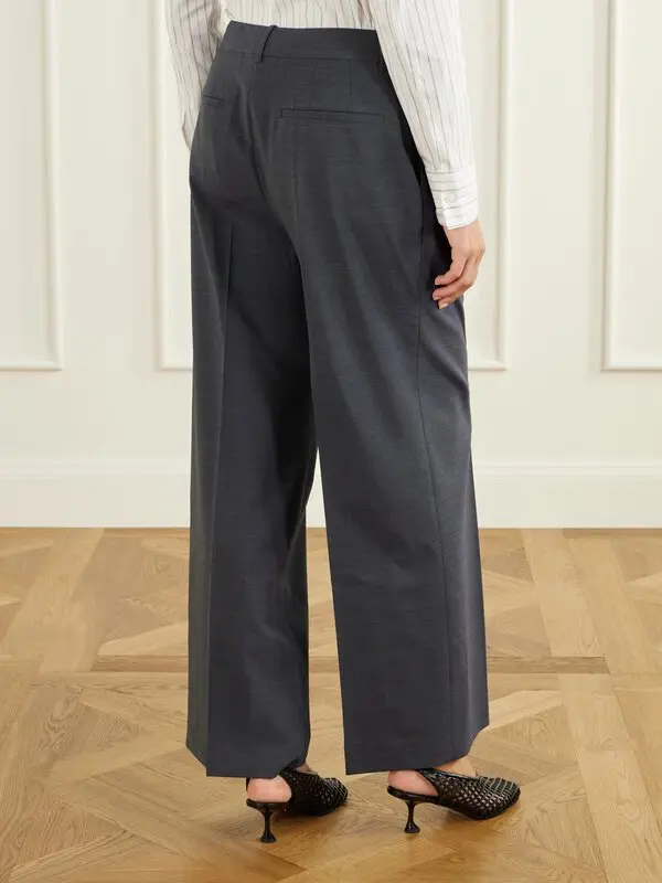 Theory Stretch-wool Straight-leg Pants