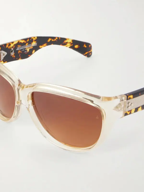 JACQUES MARIE MAGE Ravello D-frame Tortoiseshell Acetate Sunglasses