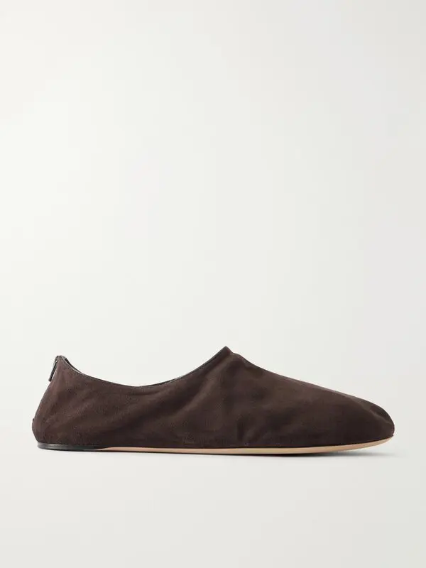 THE ROW Stellene Suede Flats