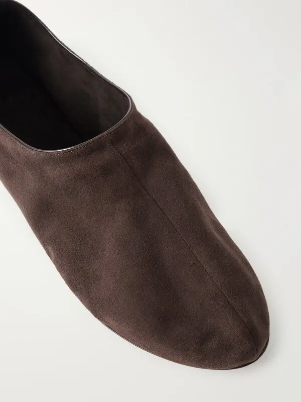 THE ROW Stellene Suede Flats