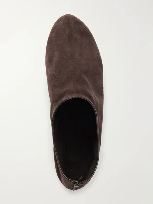 THE ROW Stellene Suede Flats