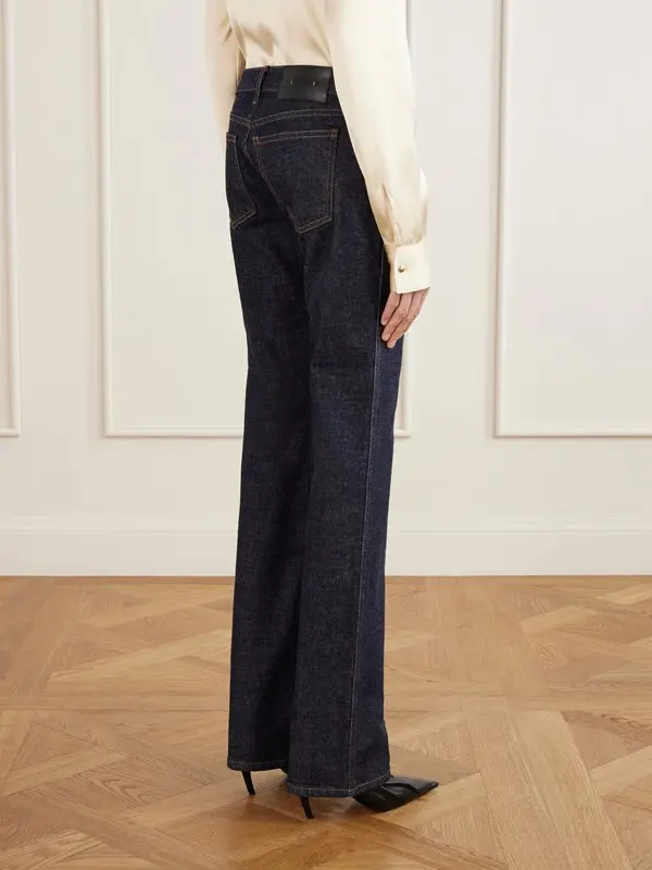 Khaite Conforti Mid-rise Bootcut Jeans