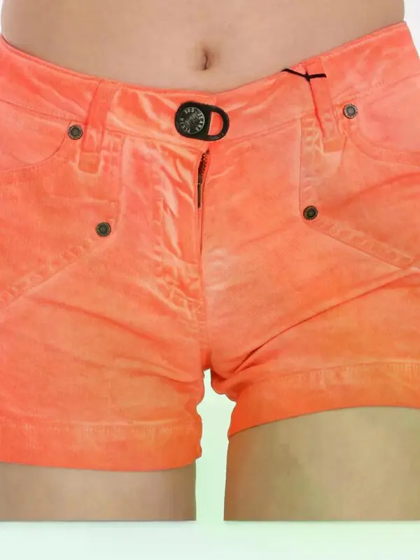 Plein Sud Five-pocket Denim Shorts - Orange