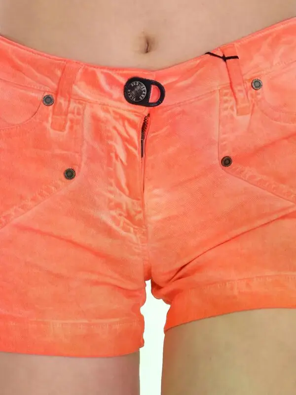 Plein Sud Five-pocket Denim Shorts - Orange