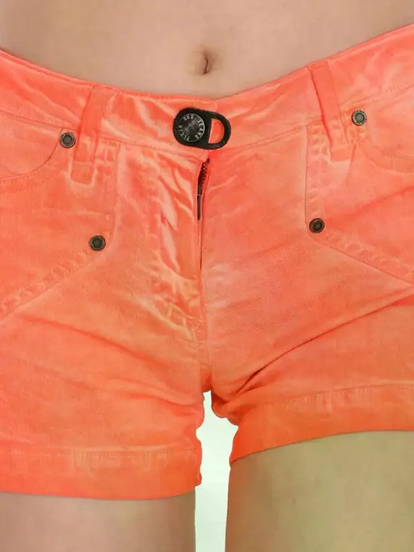 Plein Sud Five-pocket Denim Shorts - Orange