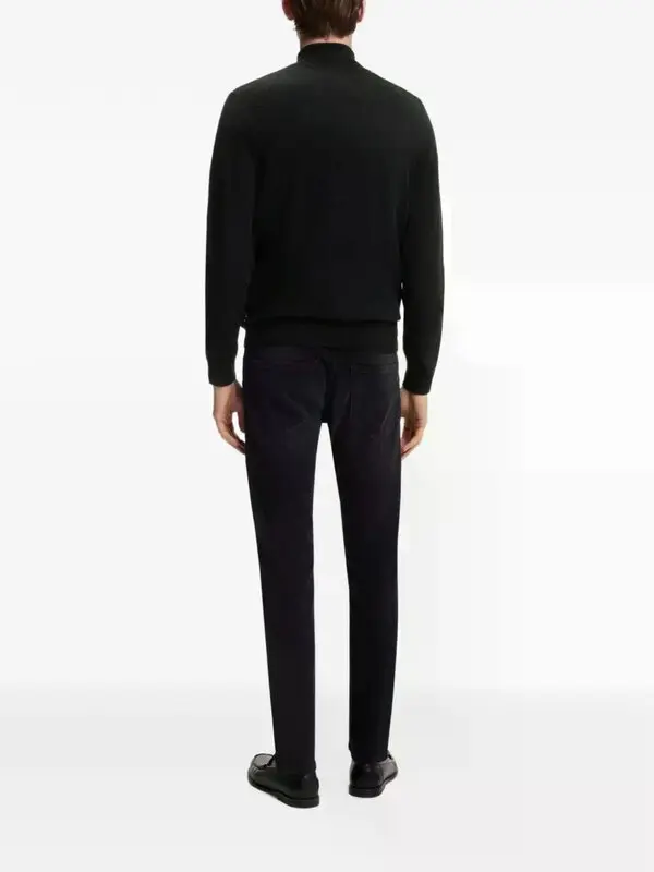 BOSS Quarter-zip Knitted Sweater
